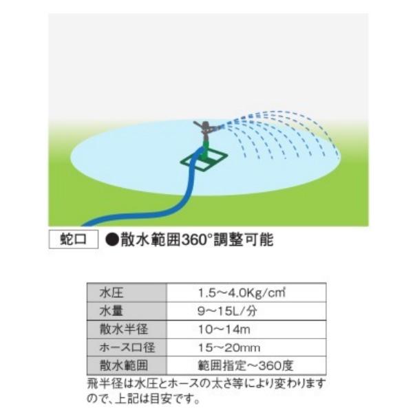ダンノ サークルスプリンクラー15／20 幅18×奥行23×高さ23cm 1台 D-1042 : イーヅカ - 通販 - Yahoo!ショッピング