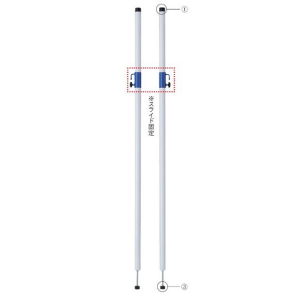 ダンノ バドミントン支柱Φ40 Φ40mm×厚み3mm×高さ155cm 1対 D-1655 : イーヅカ - 通販 - Yahoo!ショッピング
