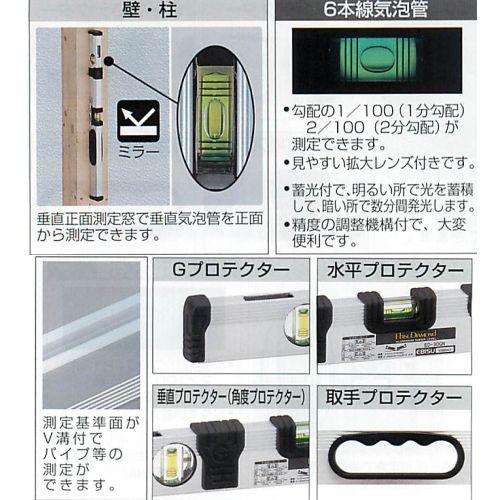 エビス Gレベル土木用 ミラー付き ED-60GN 600mm 414g シルバー : イーヅカ - 通販 - Yahoo!ショッピング