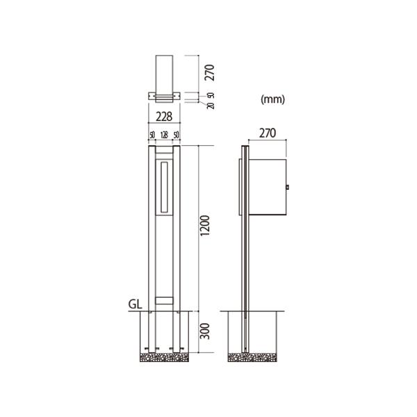 福彫 ポストスタンド タイプB FPB 本体のみ : イーヅカ - 通販 - Yahoo!ショッピング