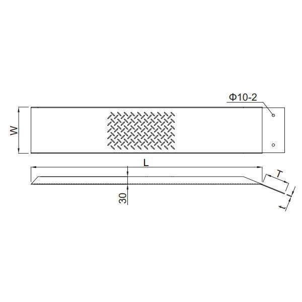法山本店 縞鋼i板製段差解消スロープ HSP-100 適用段差150mmまで : イーヅカ - 通販 - Yahoo!ショッピング