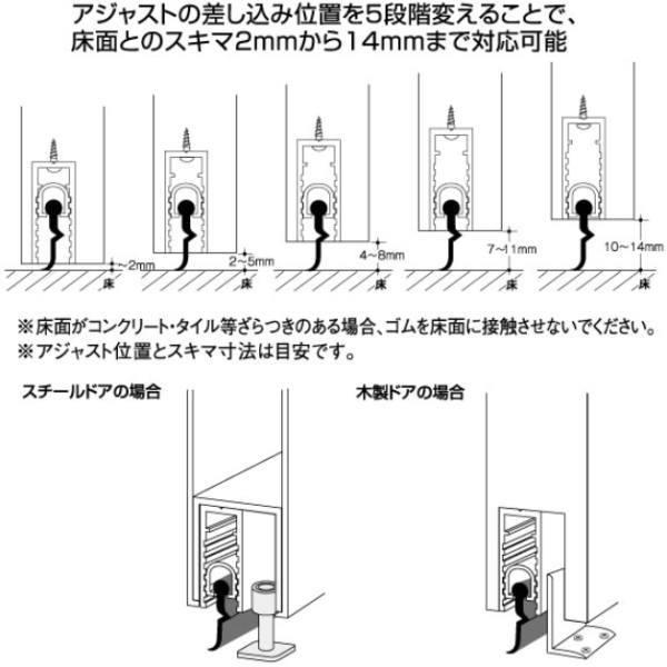 ピンチブロック フロアーリック ビルドインタイプ 引戸用 FL-BJ-1500 シルバー 長さ1500mm : イーヅカ - 通販 - Yahoo!ショッピング