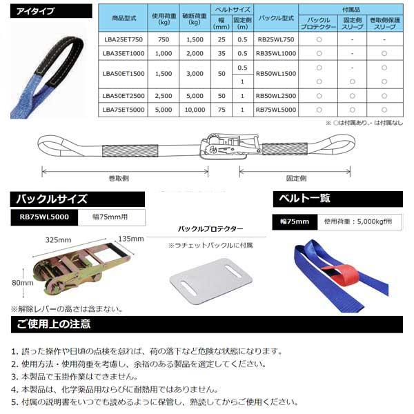 FREAK ラッシングベルト 青 アイ 幅75mmx長1+11m : hl-2866174 : イーヅカ - 通販 - Yahoo!ショッピング