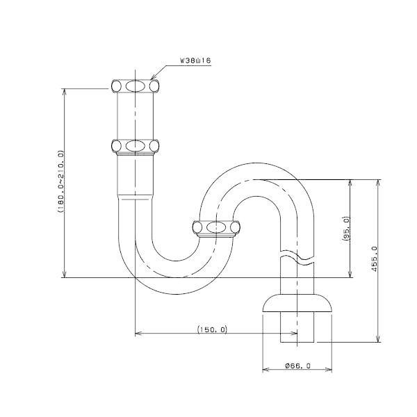 カクダイ Sトラップ 433-301-32 : イーヅカ - 通販 - Yahoo!ショッピング