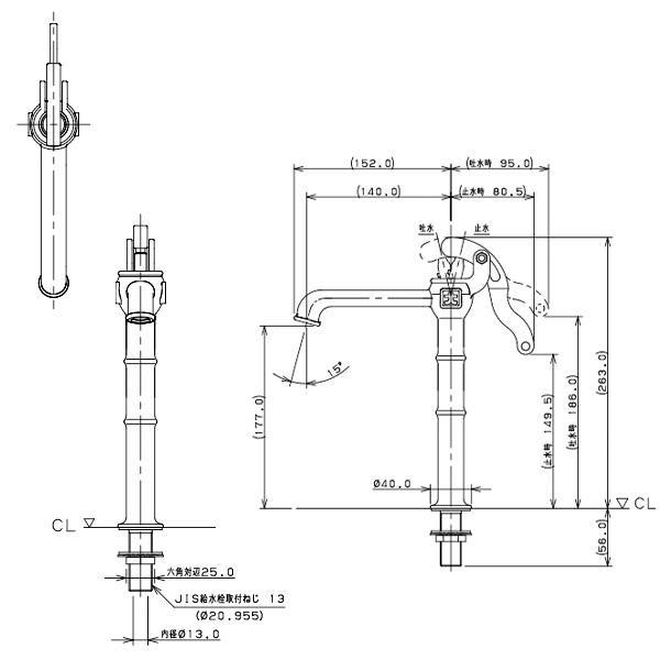 カクダイ 井戸ポンプ型水栓（トール） 721-242 : kd-721-242 : イーヅカ - 通販 - Yahoo!ショッピング