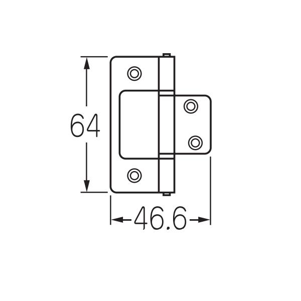ケージーパルテック パルスライド Pタイプ折戸部品 ヒンジ PH401 : kpl-ph401 : イーヅカ - 通販 - Yahoo!ショッピング