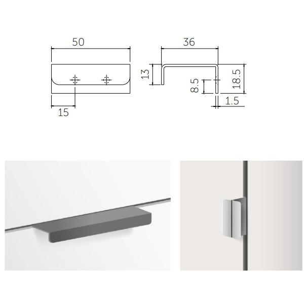MARUKI MARIX プルハンドル MHS-100 サイズ50 マットブラック : イーヅカ - 通販 - Yahoo!ショッピング