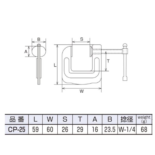 水本機械 Cクランプ SUS304 CP-25 NO.1741 : イーヅカ - 通販 - Yahoo!ショッピング