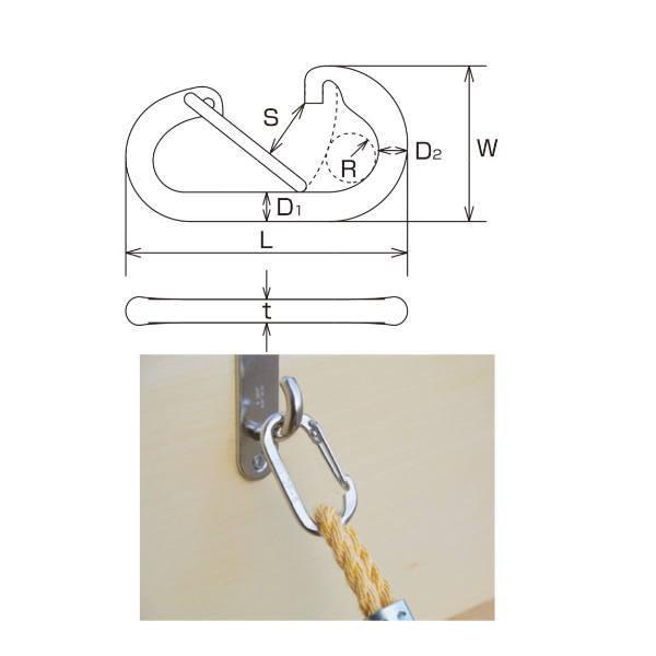 水本機械 Dフック ステンレス SUS316 DF-8 316 NO.2637 : mm-df8s316 : イーヅカ - 通販 - Yahoo!ショッピング
