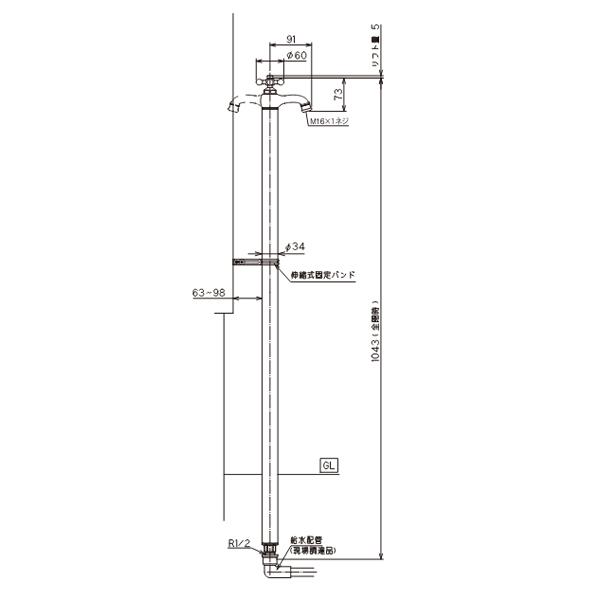 オンリーワンクラブ 水栓柱 カンナ TK3-SF : イーヅカ - 通販 - Yahoo!ショッピング