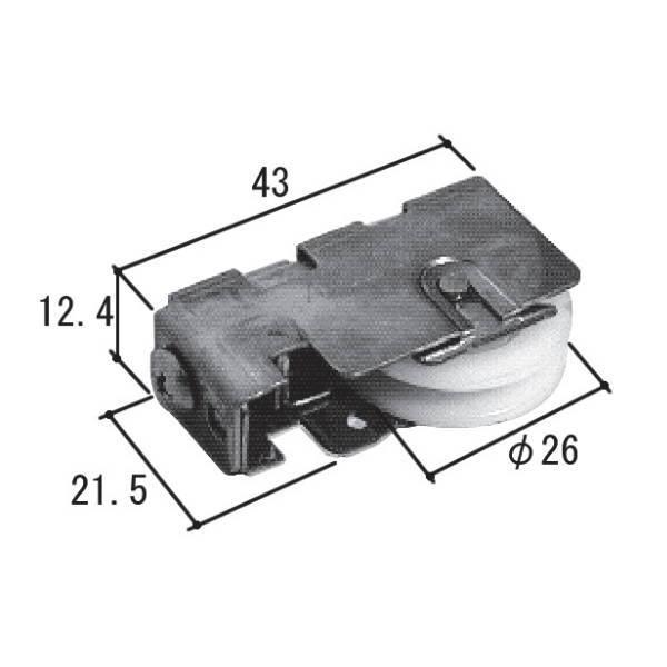 三協アルミ 戸車 3K1076 網戸用 色：NA 200001 : イーヅカ - 通販 - Yahoo!ショッピング