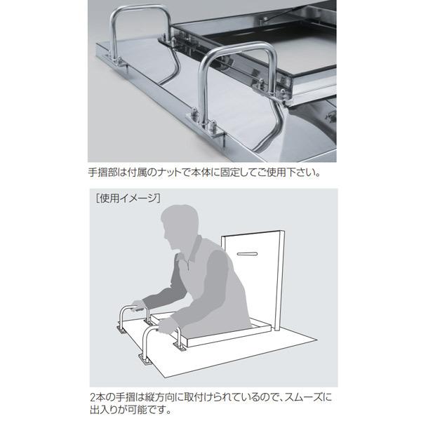 神栄ホームクリエイト 手摺付マンホール SK-5041S-ATDP 開口600×600mm 外枠1000×1000mm 取付ピッチ540mm ...