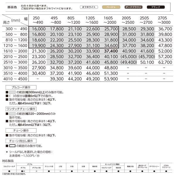 タチカワブラインド タチカワ ロールスクリーン エブリ遮光 ラルクシールド ウォッシャブル RS-8461〜RS-8500 幅1605〜2000mm 高さ500〜800mm : イーヅカ ...