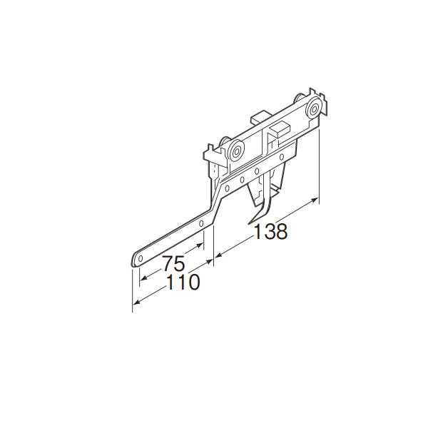 TOSO トーソー レール 大型 部品 交叉紐引ランナー 1コ 448107 : イーヅカ - 通販 - Yahoo!ショッピング