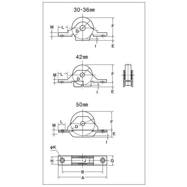 ヨコヅナ ステンレス戸車 42 袖平 SAS-0423 : yd-sas0423 : イーヅカ - 通販 - Yahoo!ショッピング