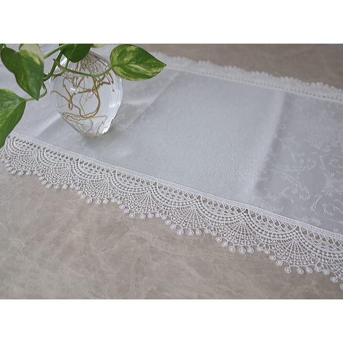 テーブルセンター ドイリー 北欧 おしゃれ 高級ジャガード 光沢感のあるグレー クラシカル 40×75cm : インテリア雑貨 Yahoo!店 - 通販 - Yahoo!ショッピング