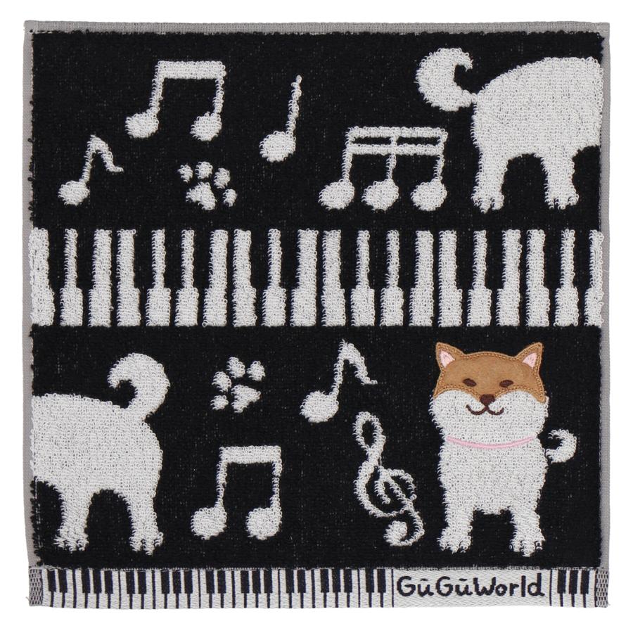 タオルハンカチ 柴犬 イヌ モノトーン GUGU WORLD グーグーワールド 春 入学 卒業卒園 ハンカチ プレゼント ギフト 新作 : intermode-kawabe - 通販 ...