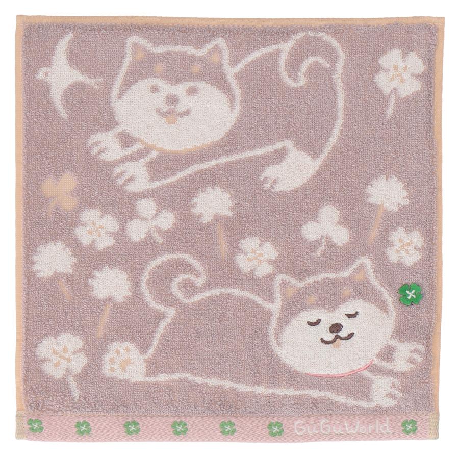 タオルハンカチ 柴犬 イヌ クローバー 四つ葉 GUGU WORLD グーグーワールド 春 入学 卒業卒園 ハンカチ プレゼント ギフト 新作 : intermode-kawabe - 通販 ...