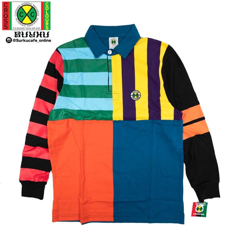 CROSS COLOURS MULTI STRIPE PANEL RUGBY : Surku Cafe Online - 通販 - Yahoo ...