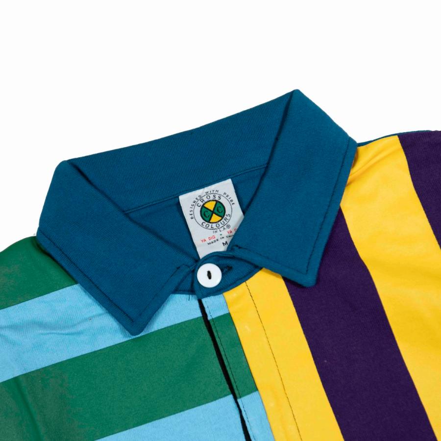 CROSS COLOURS MULTI STRIPE PANEL RUGBY : Surku Cafe Online - 通販 - Yahoo ...
