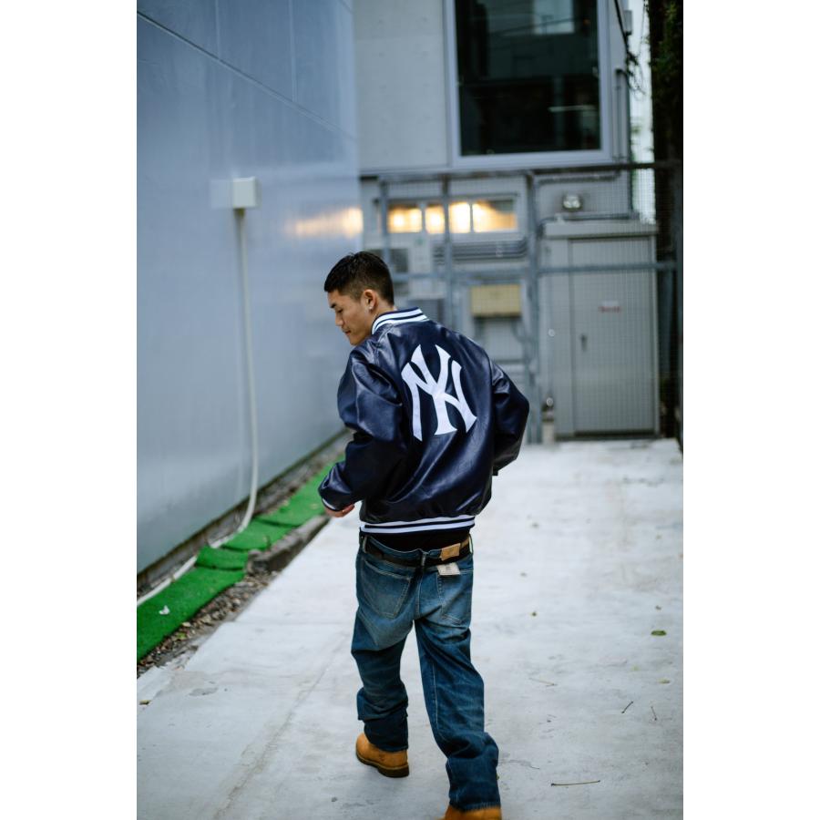 FANATICS PU leather kanji stadium jacket New York Yankees FANATICS PU leather kanji stadium jacket New York Yankees