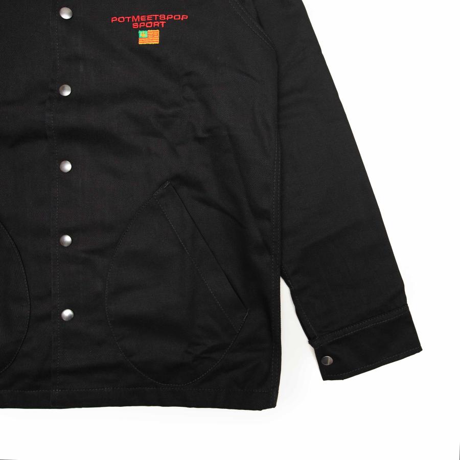 POT MEETS POP " KUSH COACH JACKET BLACK : Surku Cafe Online - 通販 - Yahoo!ショッピング