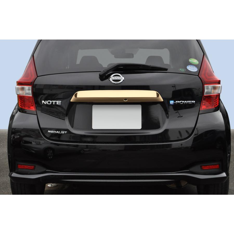 送料無料 E12/HE12 ノート リアバックドアガーニッシュ カラーメッキ : INVENTER - 通販 - Yahoo!ショッピング