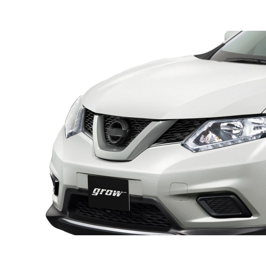 grow T32/NT32 エクストレイル 前期 カーボングリルモール シルバー エアロ カーパーツ : INVENTER - 通販 - Yahoo!ショッピング