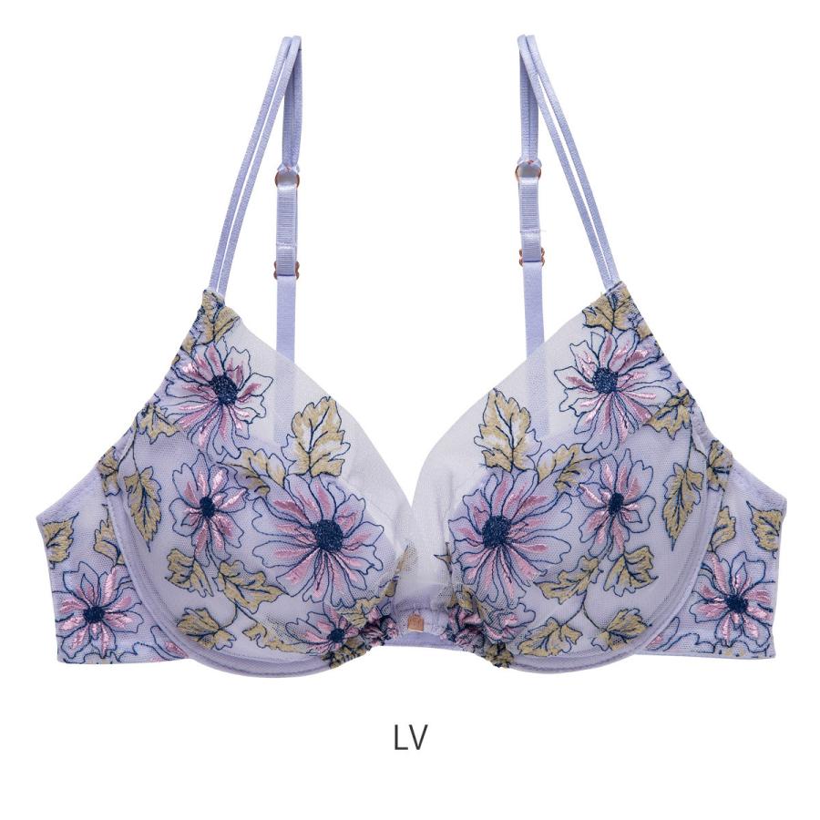 LA VIE A DEUX ラヴィアドゥ 切替チュールレース 22486シリーズ ブラジャー単品 全3色 D-E/65-75 22486DE : アンテシュクレ インナーワールド - 通販 ...