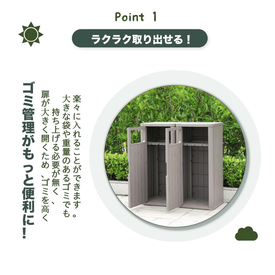 2025年新作 ゴミ箱 屋外 屋外ごみ箱 屋外用ゴミ箱 屋外ストッカー 外用 おしゃれ ゴミステーション ベランダ 収納ボックス 屋外収納庫 : ioffice Yahoo!店 - 通販 ...