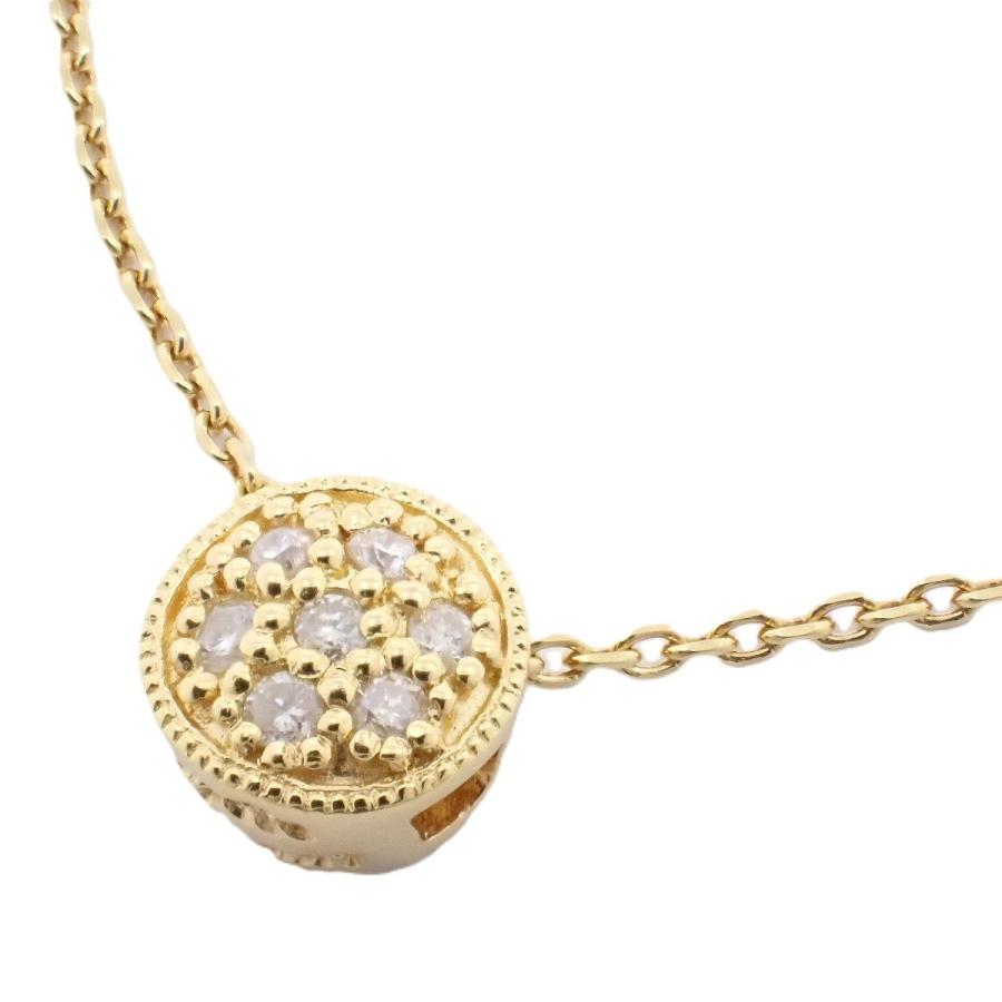 agete アガット ラウンド マイクロセッティング ネックレス K18/ダイヤモンド0.07ct【いおき質店】 : いおき質店 ヤフーショッピング店 - 通販 - Yahoo!ショッピング