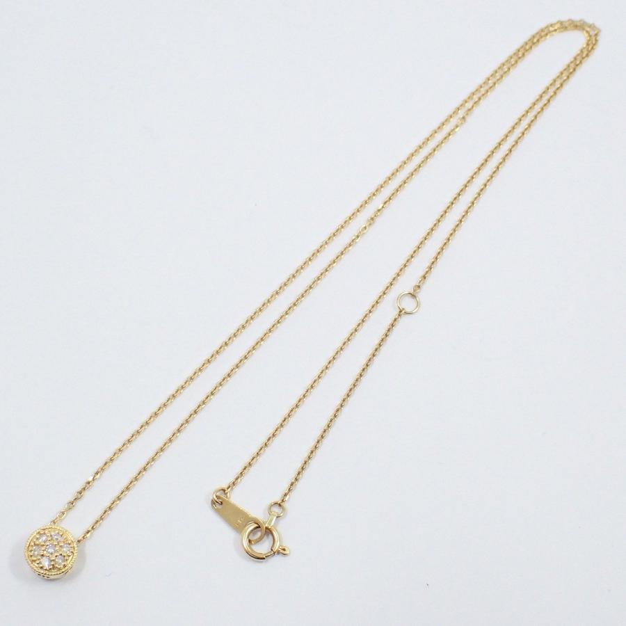 agete アガット ラウンド マイクロセッティング ネックレス K18/ダイヤモンド0.07ct【いおき質店】 : いおき質店 ヤフーショッピング店 - 通販 - Yahoo!ショッピング