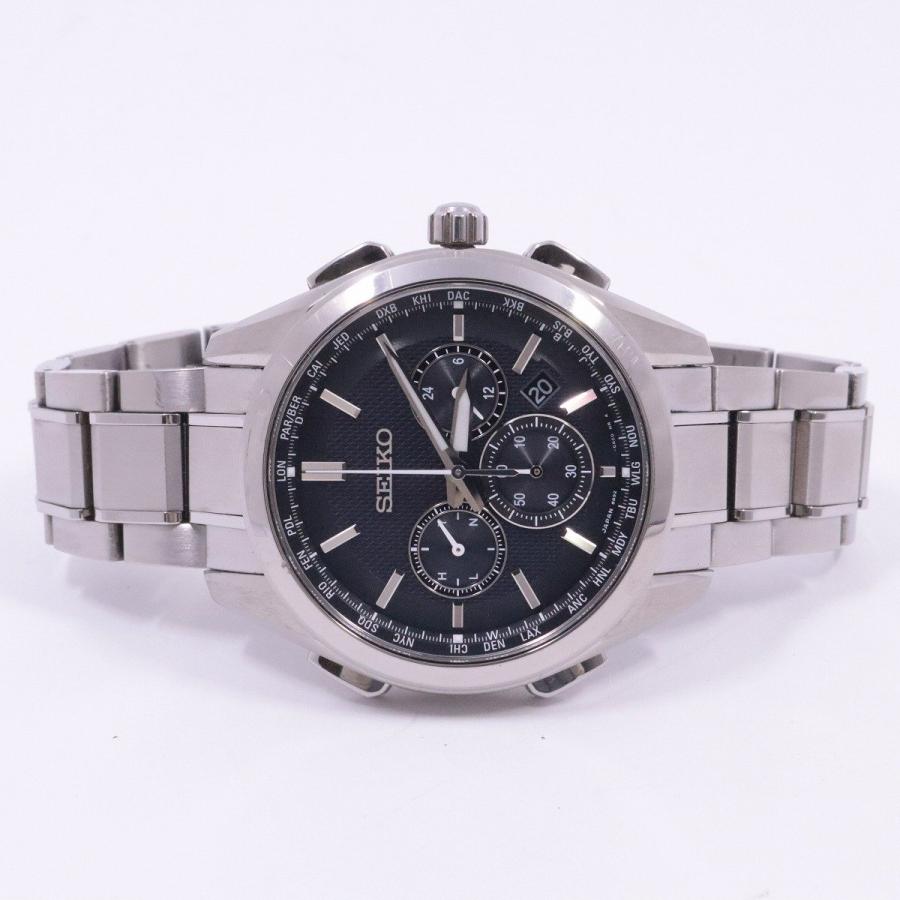 BRIGHTZ SEIKO セイコー ブライツ フライトエキスパート ソーラー電波 メンズ 腕時計 チタン 黒文字盤 SAGA197 / 8B92-0AA0【いおき質店】 : いおき質店 ...