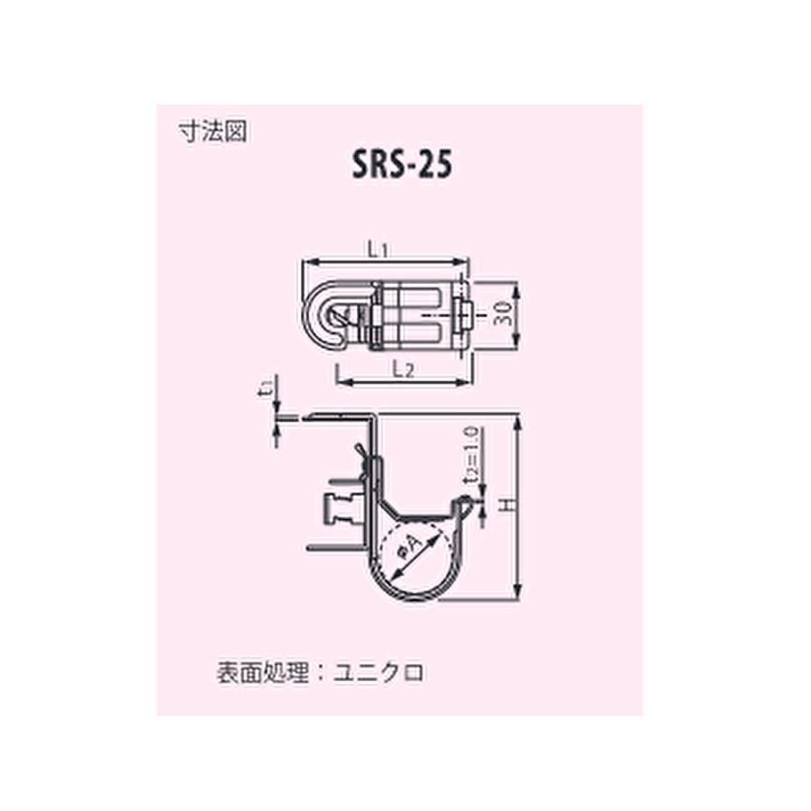 因幡電工 【即日対応します！】SRS-25 スーパーロックS型 クリップ一体型 全ネジボルト取付タイプ 支持具 保持具 結束具 SRS25 ...