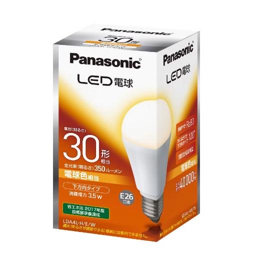 Panasonic 【即納・在庫品】LDA4L-H/E/W LED電球 E26 40W形相当 電球色相当(3.5W) LDA4LHEW パナソニック : 電材アイオライト ヤフー店 - 通販 ...