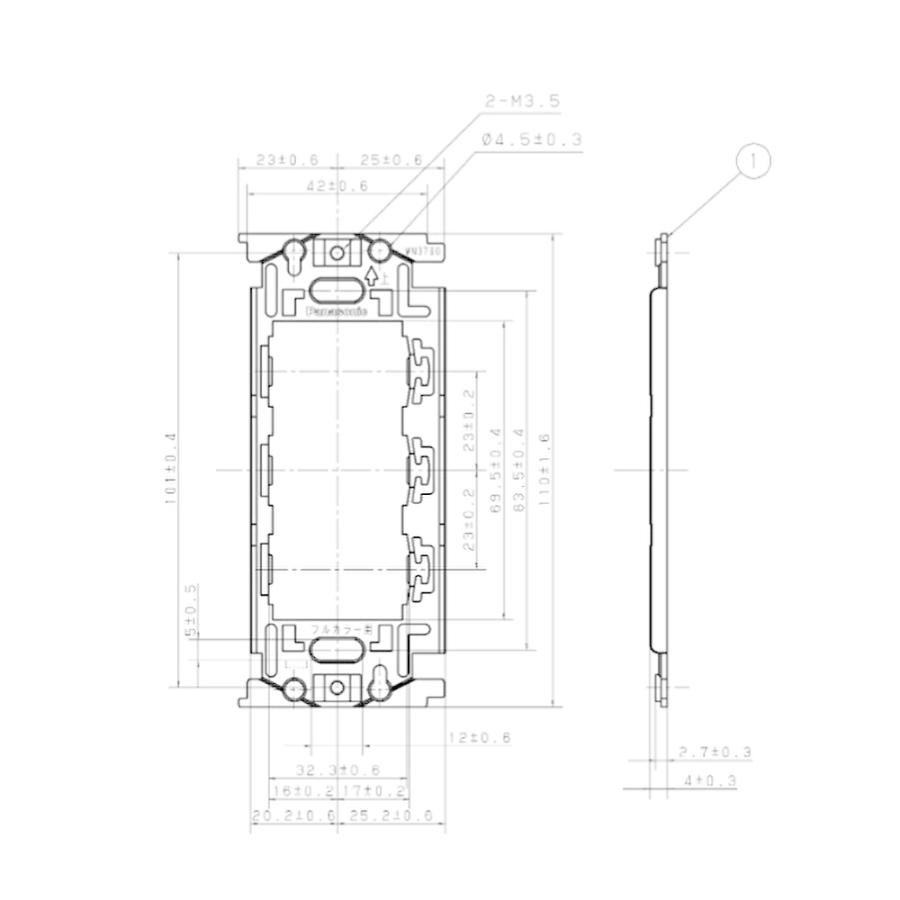 Panasonic 【即日対応します!】WN3700 パナソニック 埋込取付枠 配線器具 : 電材アイオライト ヤフー店 - 通販 - Yahoo!ショッピング
