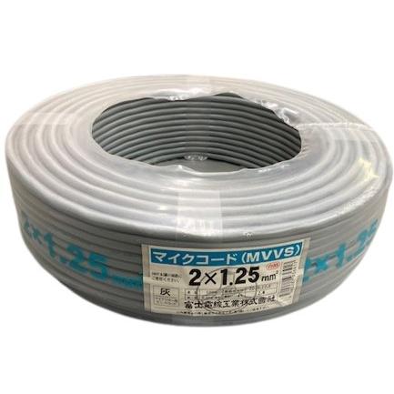 【アウトレット】富士電線工業株式会社 MVVS1.25SQ×2C 100m シュリンクタイプ 色＝灰 1巻 : IPX - 通販 - Yahoo!ショッピング
