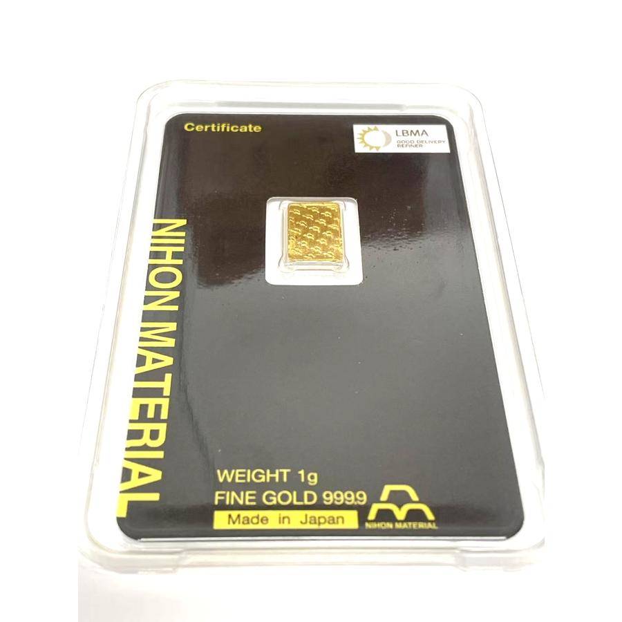 新品 金 インゴット 1g インゴットカード1g K24 パッケージ包装 日本マテリアル 999.9 INGOT 24金 純金カード 公式国際ブランド : アイポンネットエクシボネットプラン ...