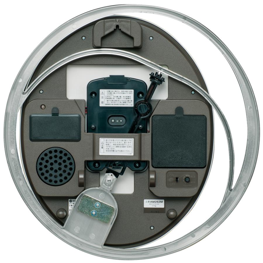 SEIKO セイコー AM262M 壁掛け時計 掛け時計 アミューズ 電波時計 連続秒針 スイープムーブメント 振り子時計 メロディ : 時の ...