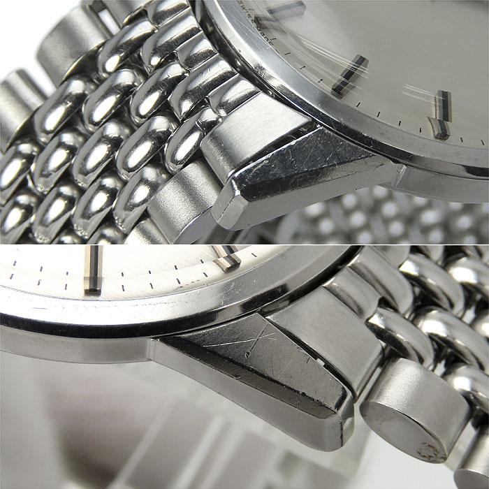 OMEGA 送料無料 オメガ メンズ ヴィンテージ ウォッチ 14732 Cal.285 手巻き ライスブレス シルバー文字盤 O.H.済 腕 ...