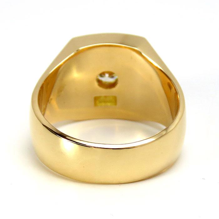 送料無料 K18 0.47ctダイヤモンド 印台 リング 24.5号 指輪 鑑別書付 メンズ 18金イエローゴールド 逸品質屋 丸高 24-42-1 : 24-42-1 : 逸品質屋 丸高 ...