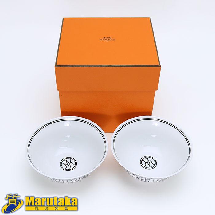 HERMES 送料無料 未使用品 エルメス H-DECO ライスボウル 2個 セット Hデコ 茶碗 テーブルウェア 逸品質屋 丸高 66-0439 : 逸品質屋 丸高 甲子園店 - 通販 ...