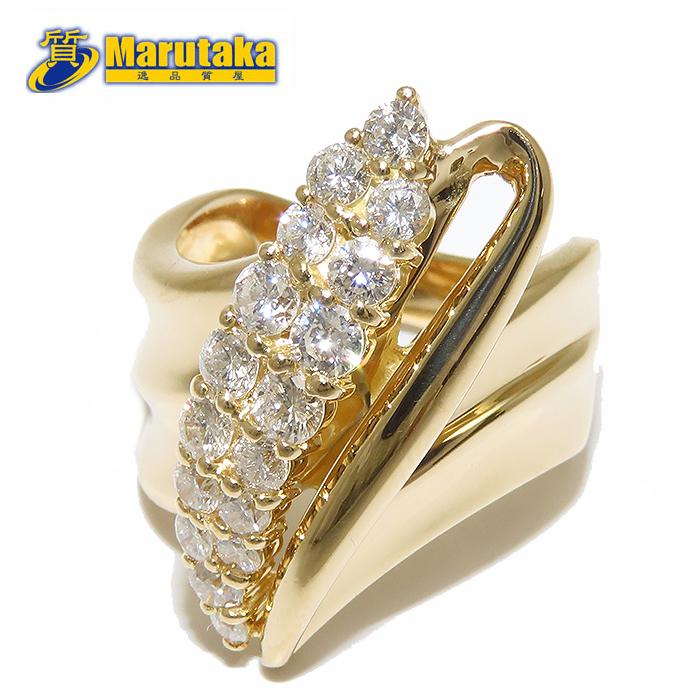 送料無料 ダイヤモンド リング 16号 鑑別書 イエローゴールド K18 YG D2.00ct 8.3g 逸品質屋 丸高 尼崎市 Diamond : 逸品質屋 丸高 甲子園店 - 通販 ...