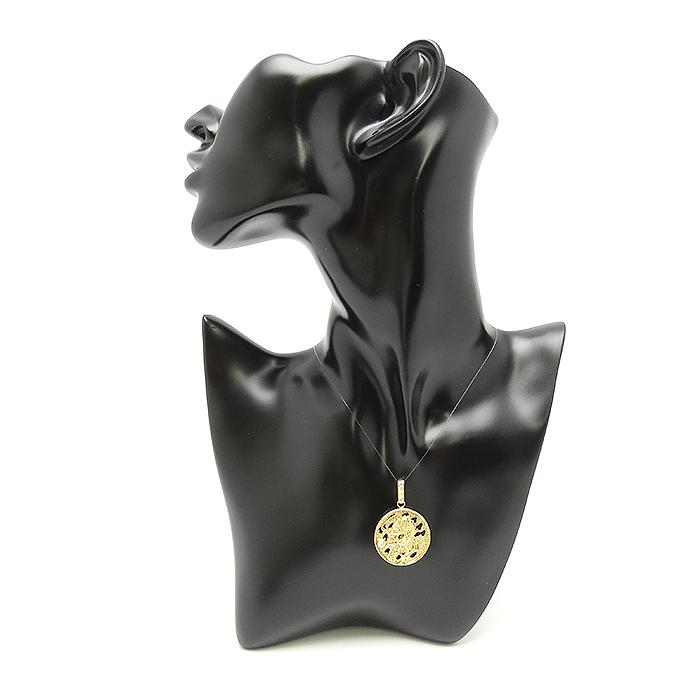 龍柄 ダイヤモンド ペンダントトップ K18 8.4g 0.08ct YG 竜 ドラゴン イエローゴールド 透かし柄 漢字 逸品質屋 丸高 尼崎 : 逸品質屋 丸高 甲子園店 - 通販 ...