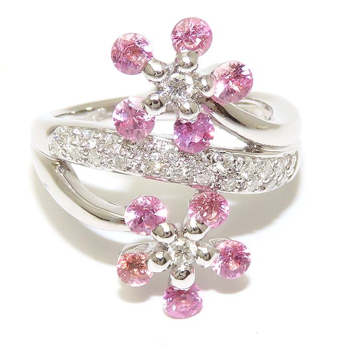 送料無料 K18WG ピンクサファイア 1.35ct ダイヤモンド 0.30ct リング 6.6g 12号 ホワイトゴールド 逸品質屋 丸高 尼崎市 : 逸品質屋 丸高 甲子園店 - 通販 ...