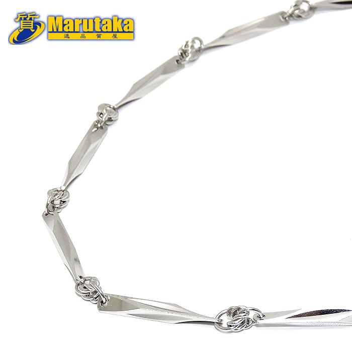 デザインネックレス 60cm アジャスター付き K18 WG チェーン ロング Au 750 15.7g 逸品質屋 尼崎 : 逸品質屋 丸高 甲子園店 - 通販 - Yahoo!ショッピング