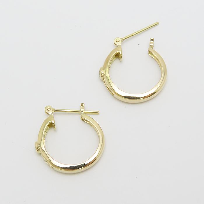 ダイヤモンド ピアス K18 D0.11ct YG イエローゴールド Au750 18K 2.3g フープ型 逸品質屋 丸高 尼崎 : 逸品質屋 丸高 甲子園店 - 通販 - Yahoo!ショッピング