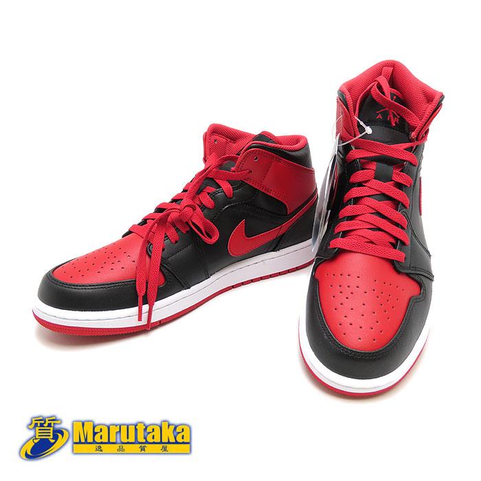 送料無料 ナイキ エアジョーダン1 ミッド DQ8426-060 メンズ 27.5cm スニーカー BLACK FIRE RED-WHITE 未使用品 逸品質屋 23-6-1 :M002:逸品 ...