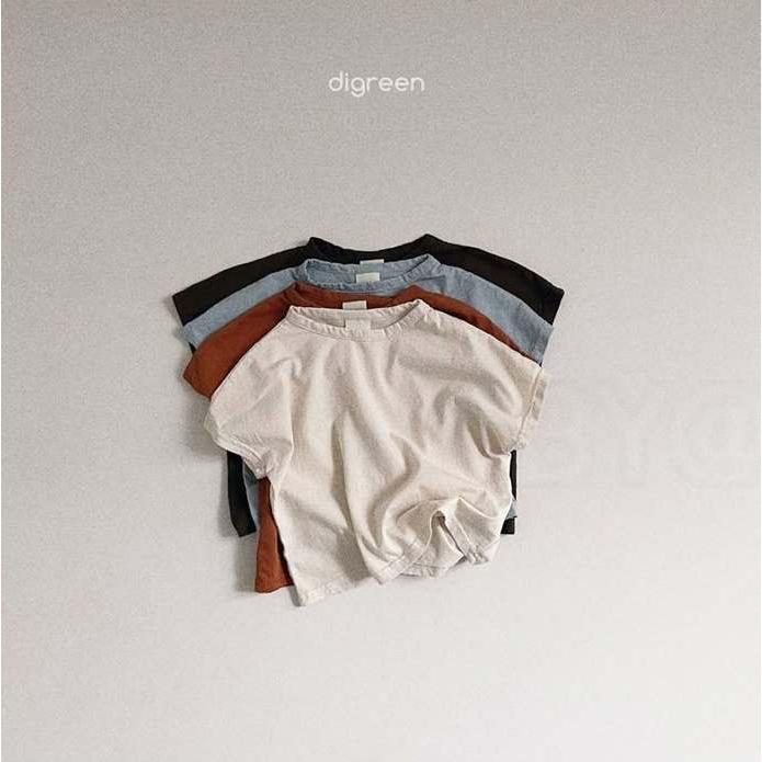 再入荷＜BABY＞＜KIDS＞digreen natural T 半袖 くすみ色 身幅ゆったり シンプル 無地 コットン100% :22tp0513-1:子ども服のイプニア - 通販 ...