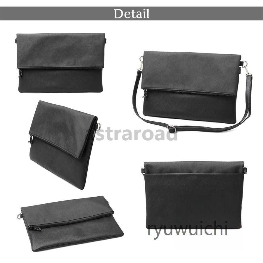 クラッチバッグ メンズ ショルダーバッグ ストラップ付 2way 高級感 コンパクト A4 サフィアーノ素材 ナイロン 肩がけ 大人カジュアル ポケット多め レジスタ : アイリスの弓 ...